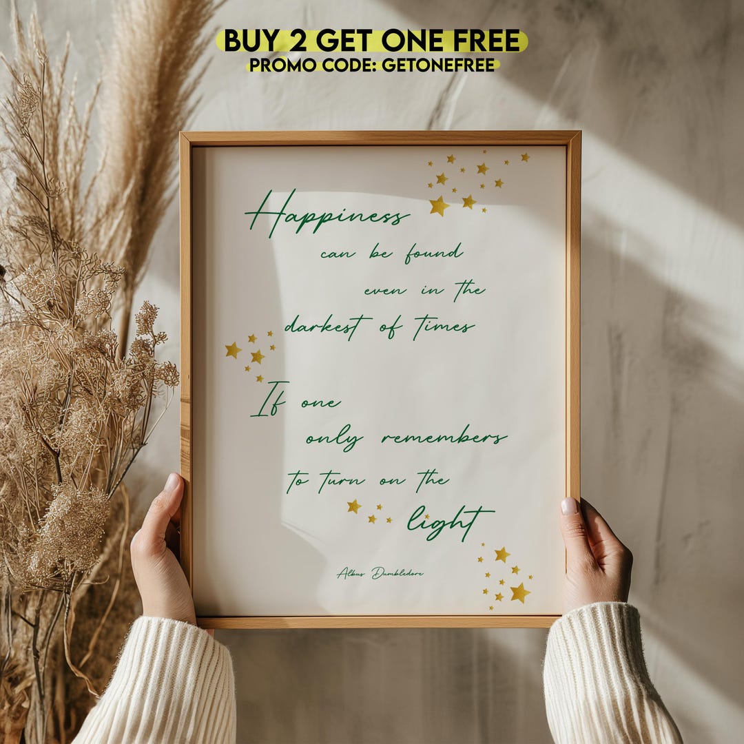 Printable Wall Art Happiness Can Be Found Even in the Darkest of Times ...