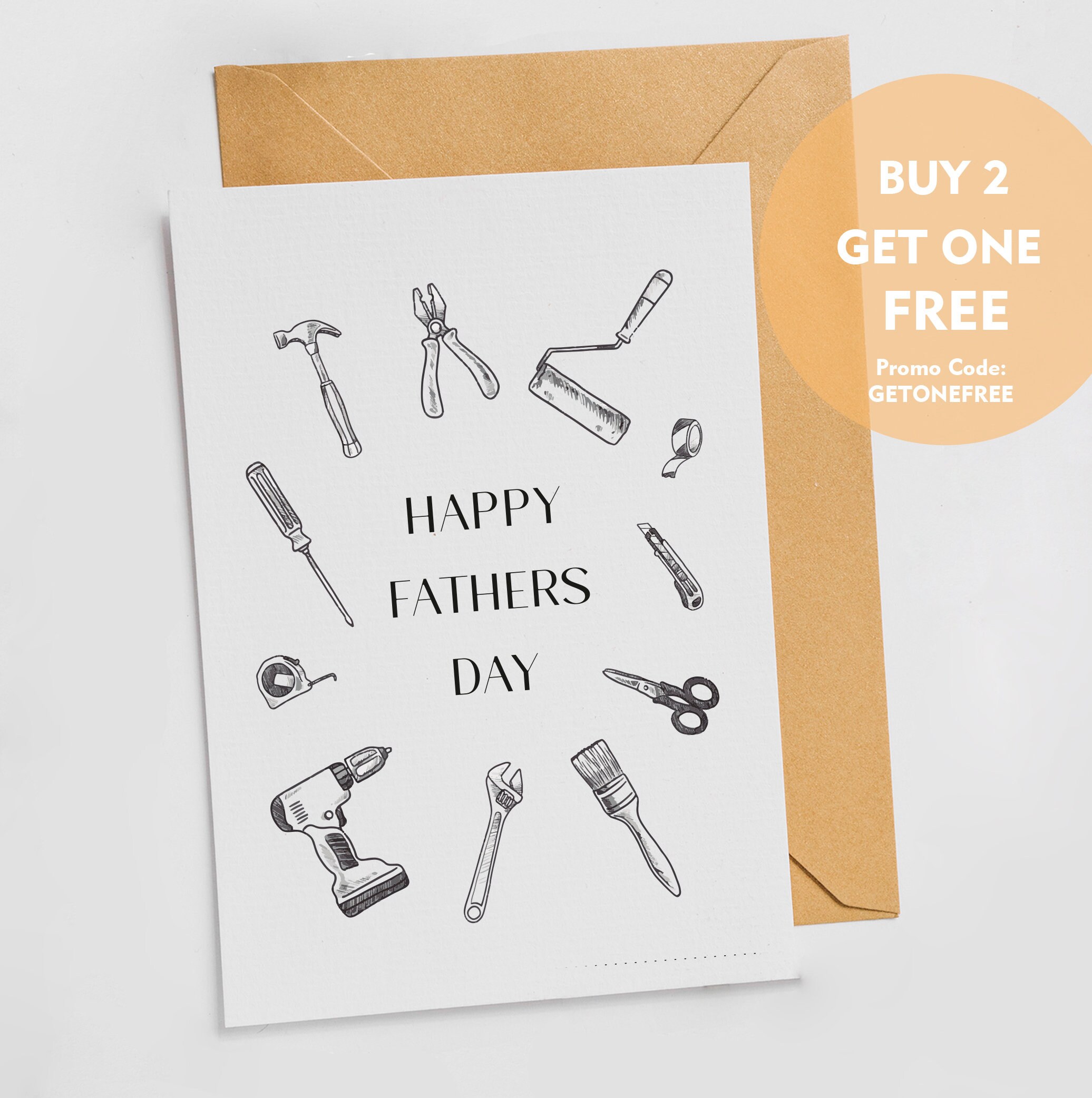 Happy Fathers Day Printable Traditional Fathers Day Card, Father's Day ...