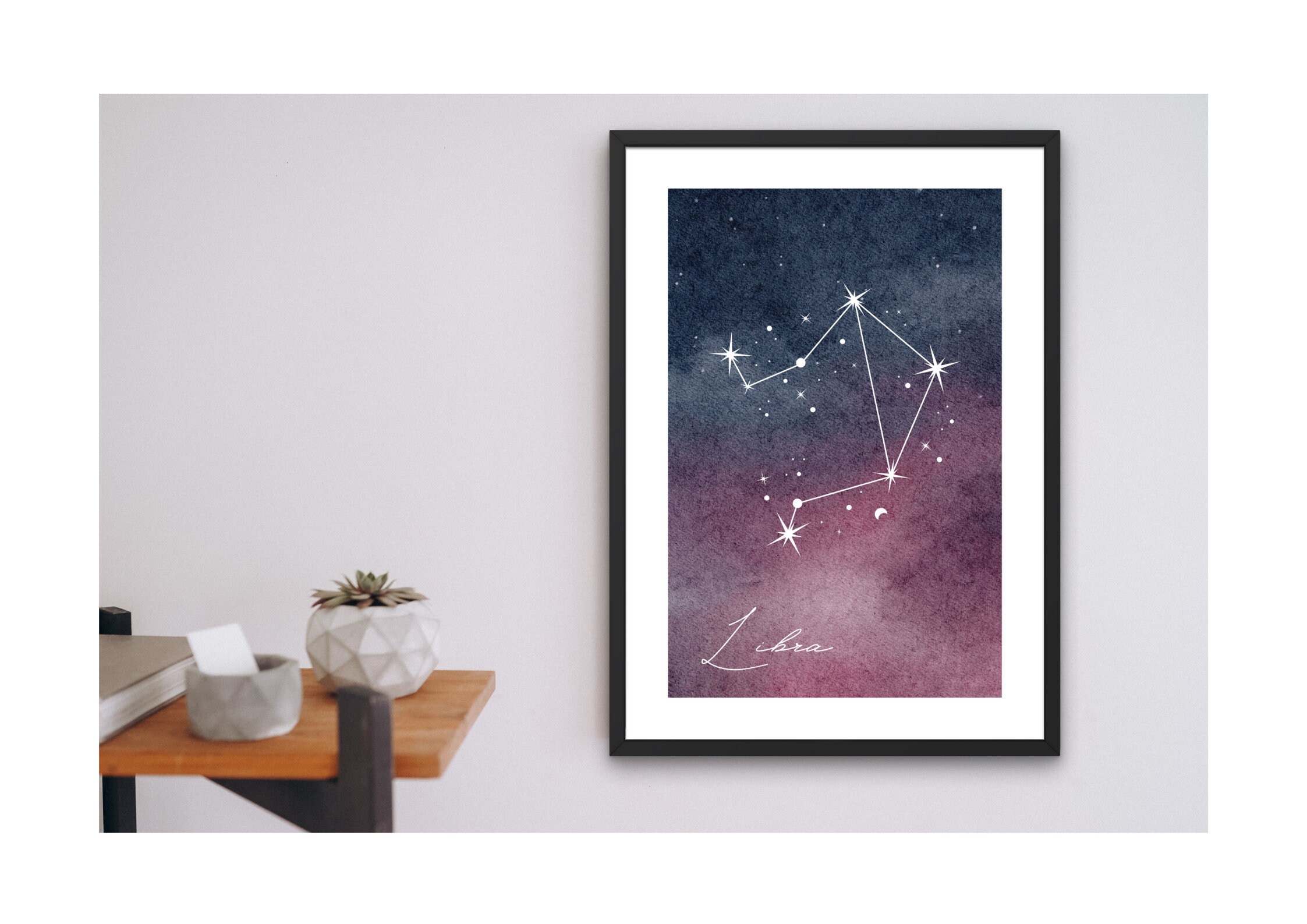 Libra Zodiac Poster, Libra Decor, Libra Zodiac Art, Digital Poster ...