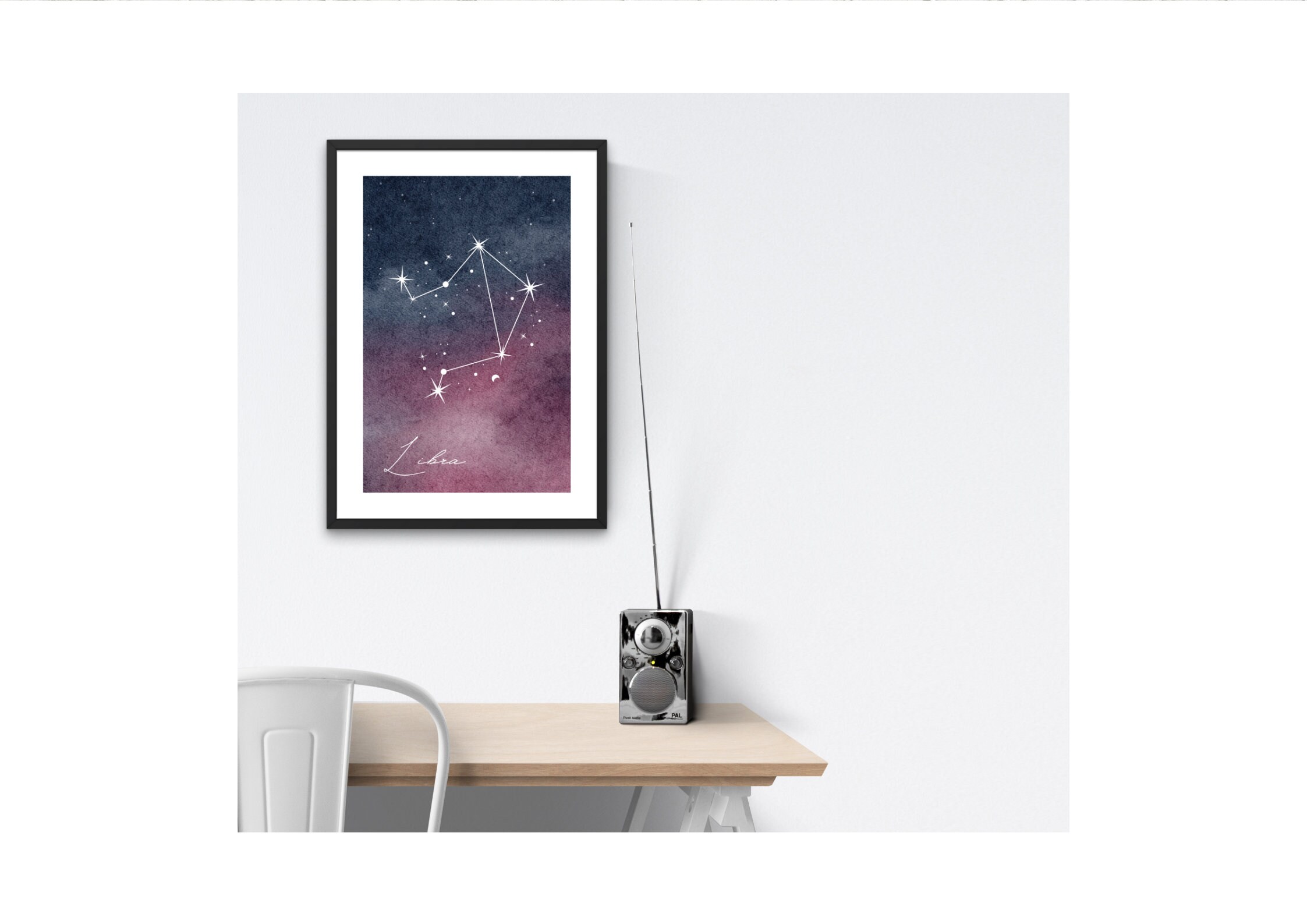 Libra Zodiac Poster, Libra Decor, Libra Zodiac Art, Digital Poster ...
