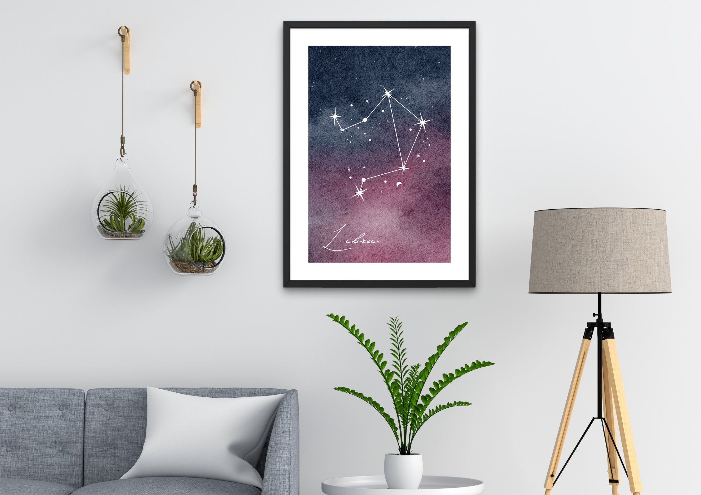 Libra Zodiac Poster, Libra Decor, Libra Zodiac Art, Digital Poster ...