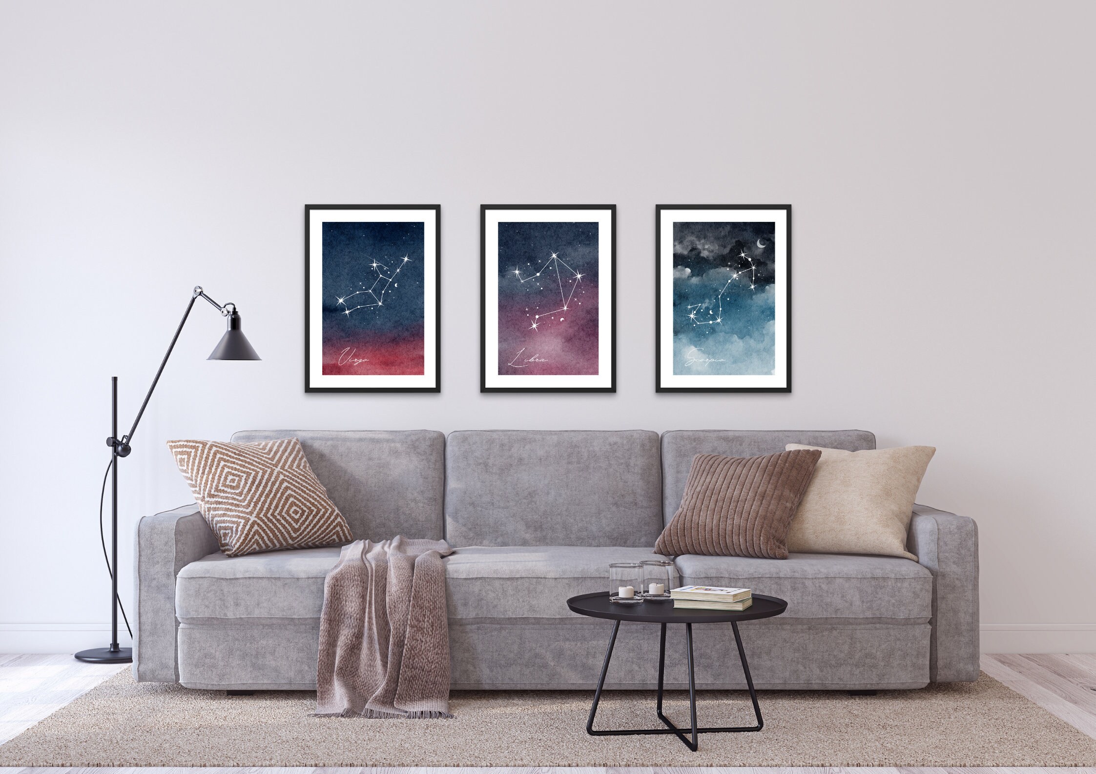 Libra Zodiac Poster, Libra Decor, Libra Zodiac Art, Digital Poster ...