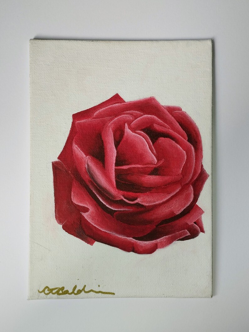 The English Rose Acrylic Painting by Courtney Baldwin - Etsy