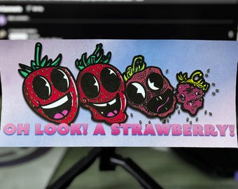 Oh Look A Strawberry Tshirt, Strawberry Shirt, Tiktok Inspired, Meme ...