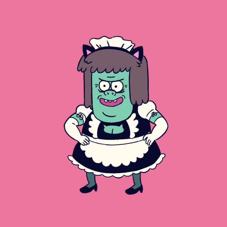 Muscle Maid Sticker - Etsy