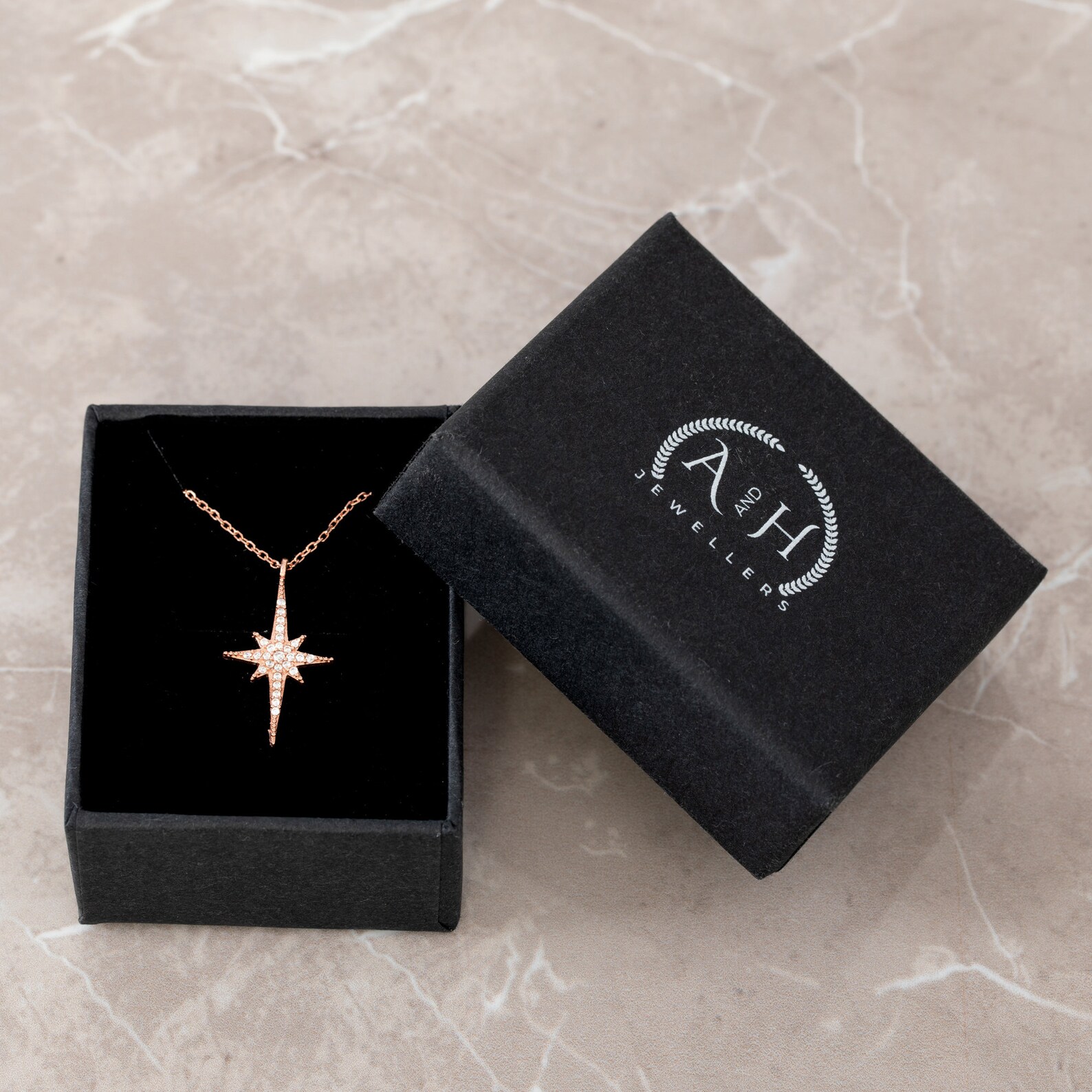 North Star Necklace, Starburst Pendant Necklace, Celestial Starlight ...