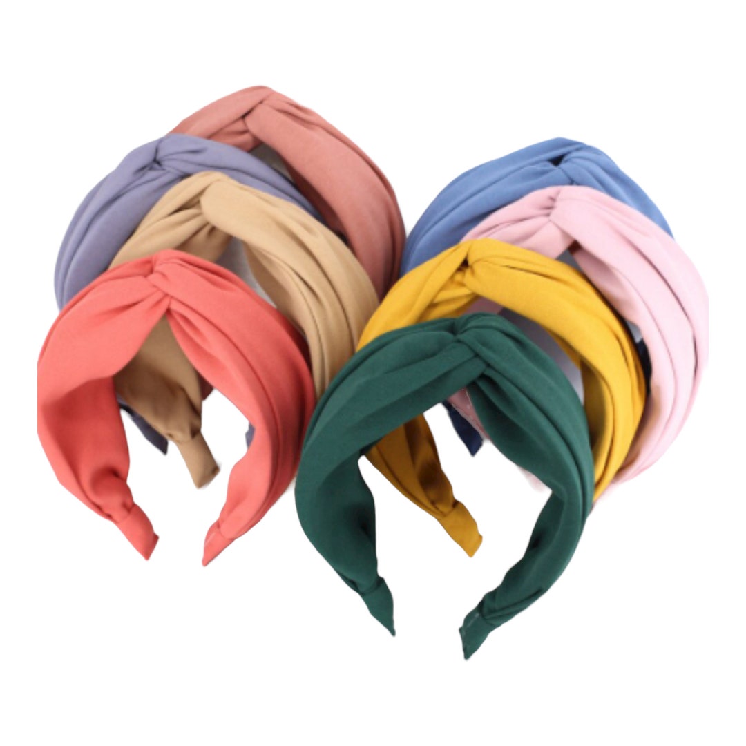 Headbands for Women Broad Solid Women Headband Plain Colours Pattern ...