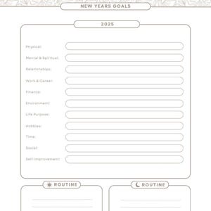 Printable New Year Goal Setting Guide - Etsy