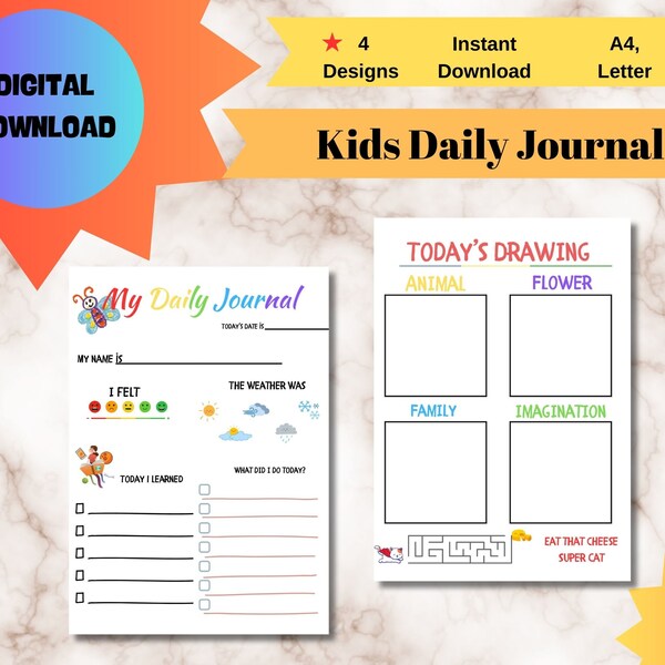 Daily Journal Printable - Etsy