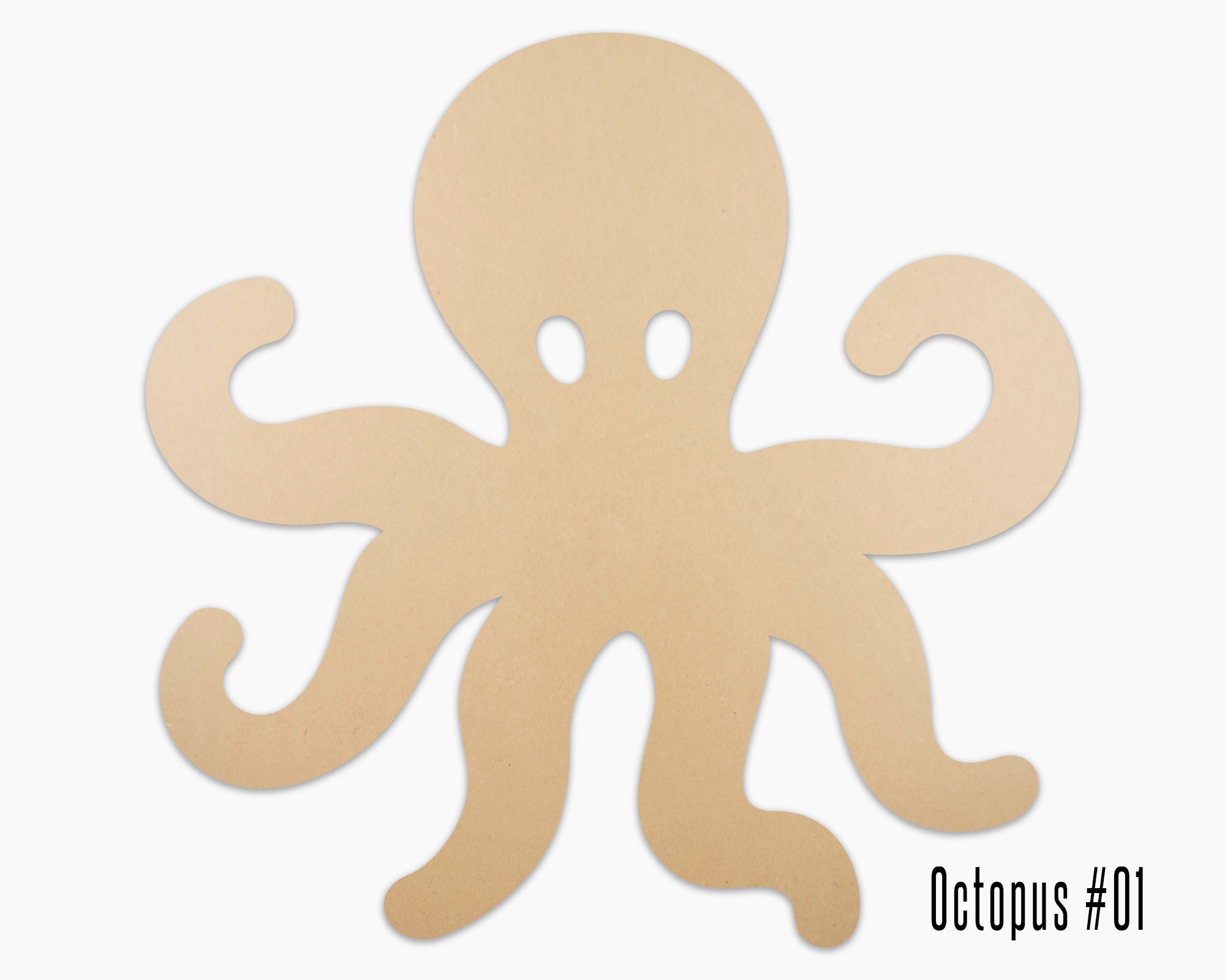 Octopus Shape for Crafts / Wall Art / Signs / Props / Decorations - 5 ...