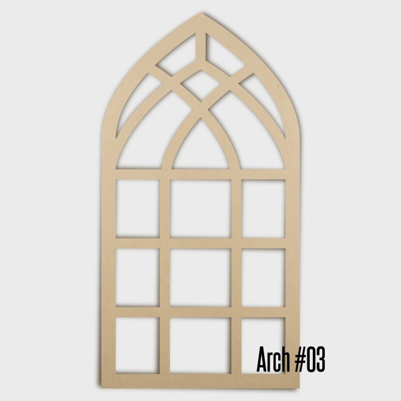 Wooden Arch Shape 300-700mm 3mm Mdf - Craft Unpainted 3mm Mdf - Laser ...