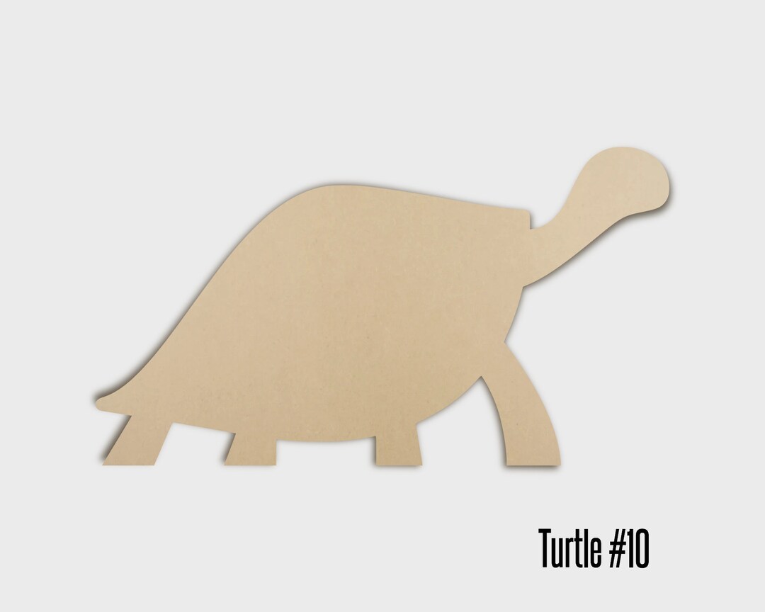 Wooden Turtle Shape 100-600mm 3mm MDF Craft Unpainted 3mm MDF Laser Cut ...