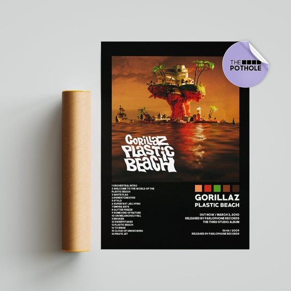 Gorillaz Plastic Beach Album Cover