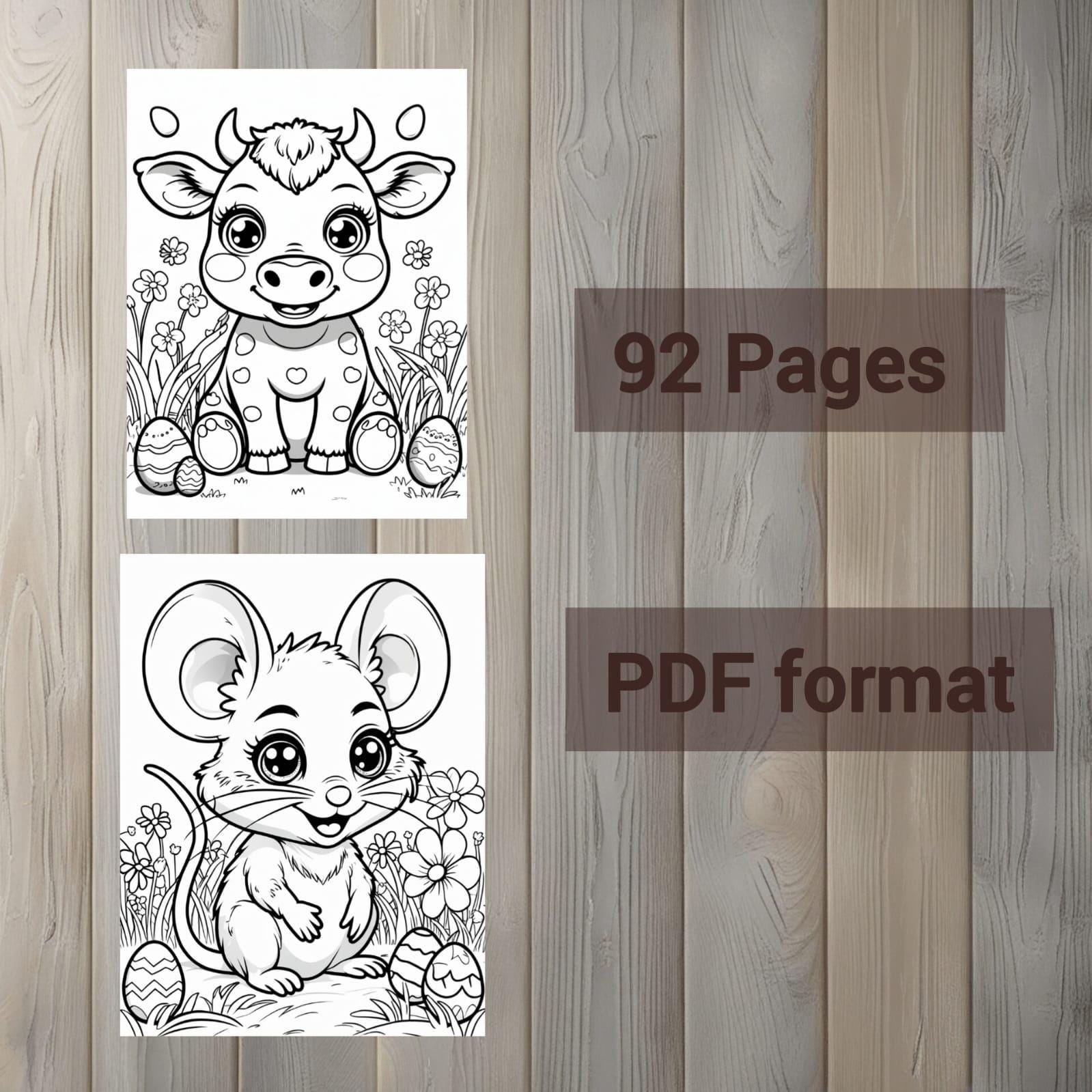 92 Animal Coloring Pages | Digital Download | Fun & Relaxing Printable ...