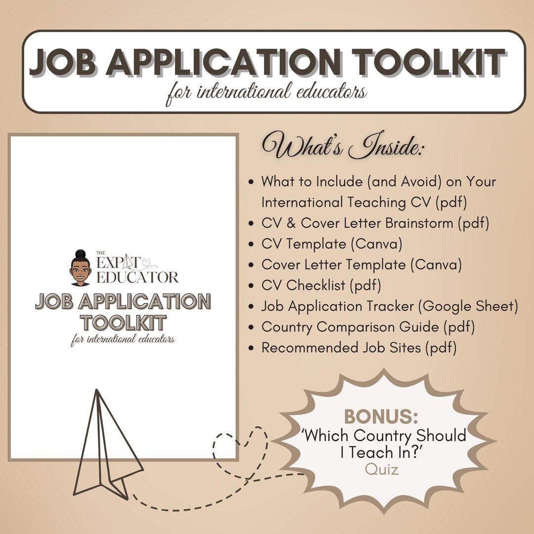 Job Application Toolkit for International Educators | CV and Cover ...
