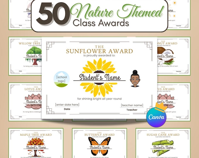 Editable Nature Certificates | Nature-themed Award | Forest School ...