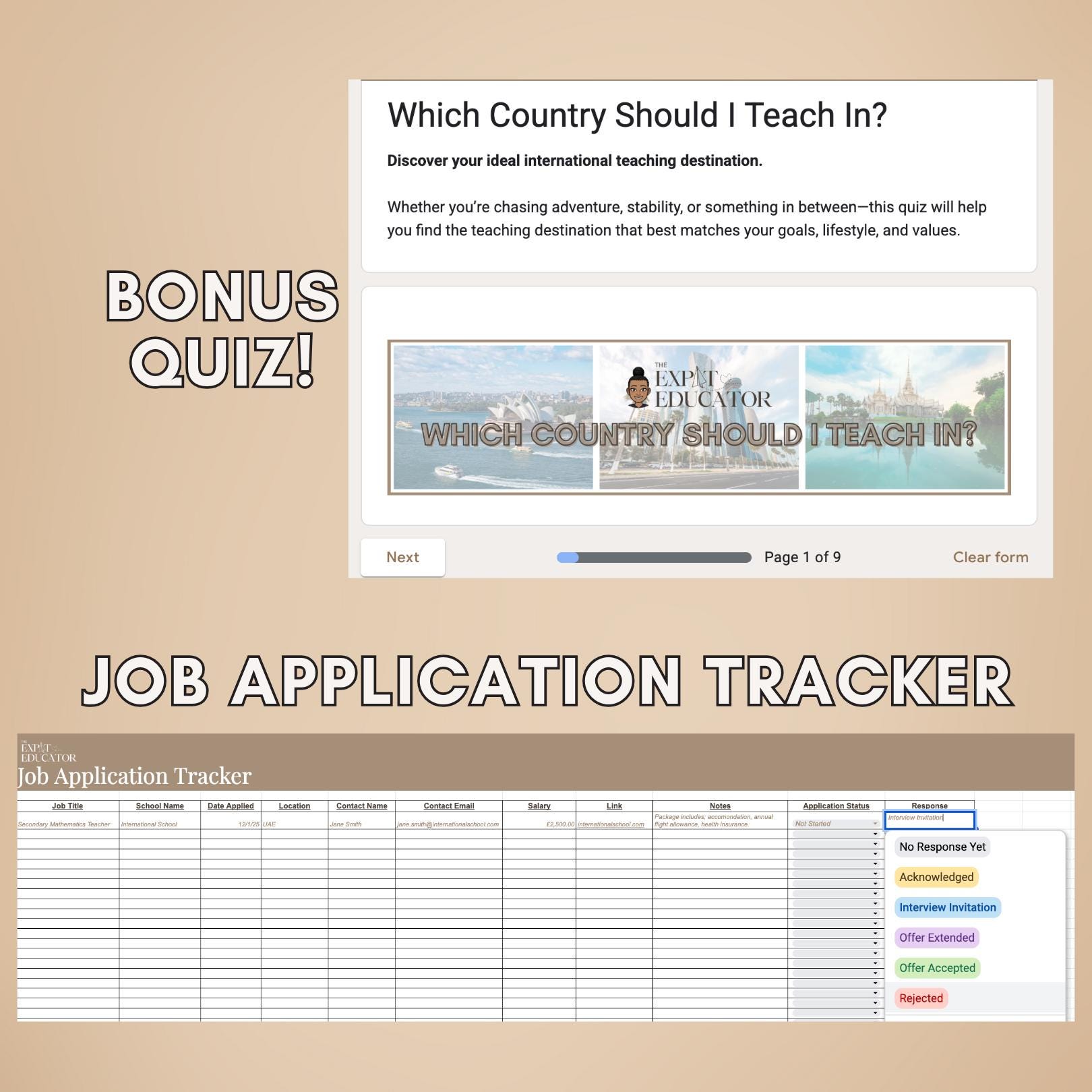 Job Application Toolkit for International Educators | CV and Cover ...