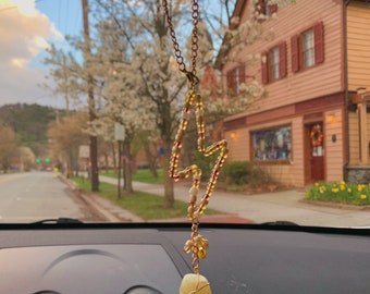 Sun Handmade Rearview Mirror Charm Rearview Accessory Car Charm Car ...