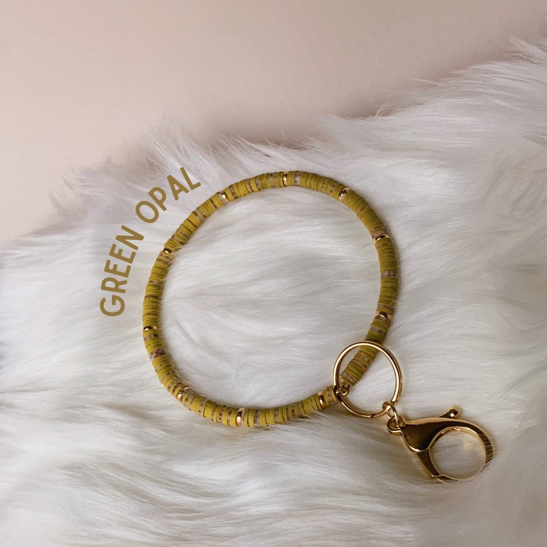 Beaded Key Bangle Key Ring Lanyard Wristlet Keychain - Etsy