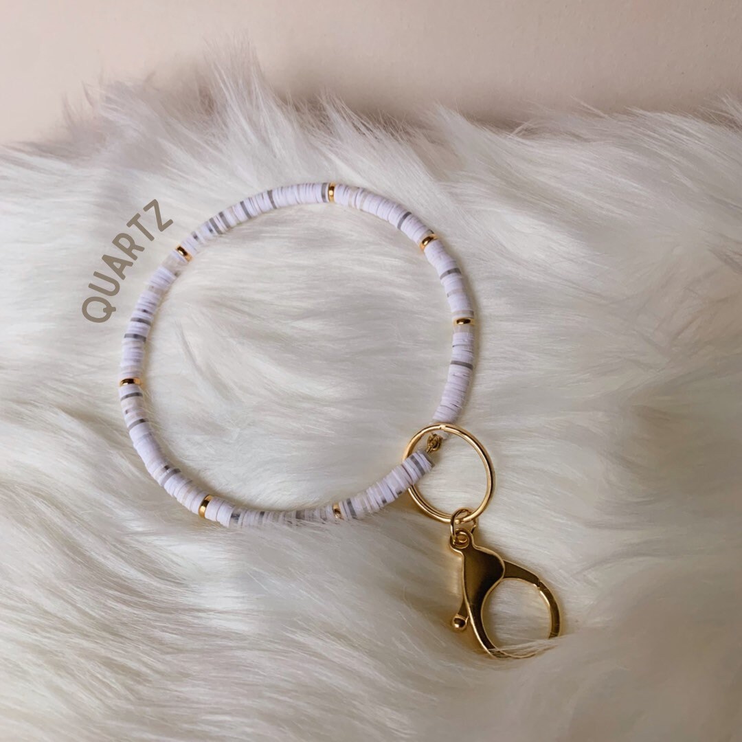 Beaded Key Bangle Key Ring Lanyard Wristlet Keychain - Etsy