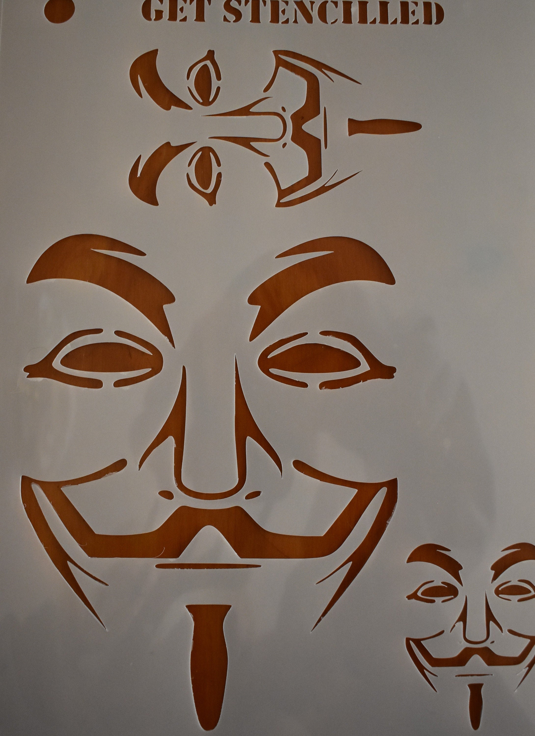 Anonymous Face Stencil