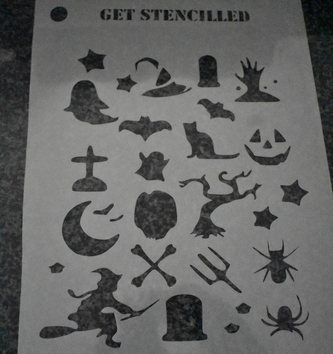 Face Body Painting Stencils Tattoo Henna Glitter Halloween Themed Grave ...