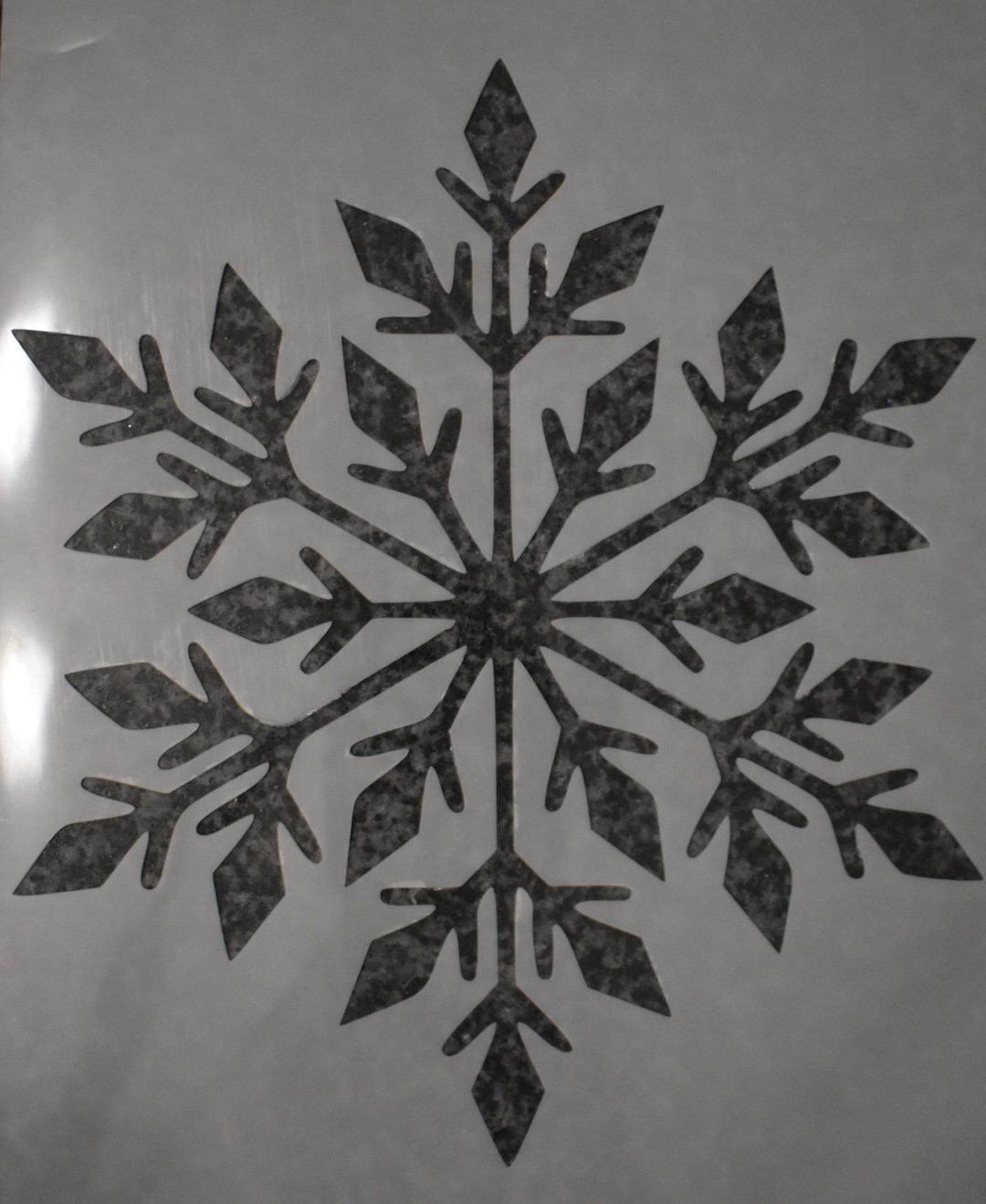 A4 Strong Re-usable .190 Mylar Large Snowflake Stencil Window Mirror ...