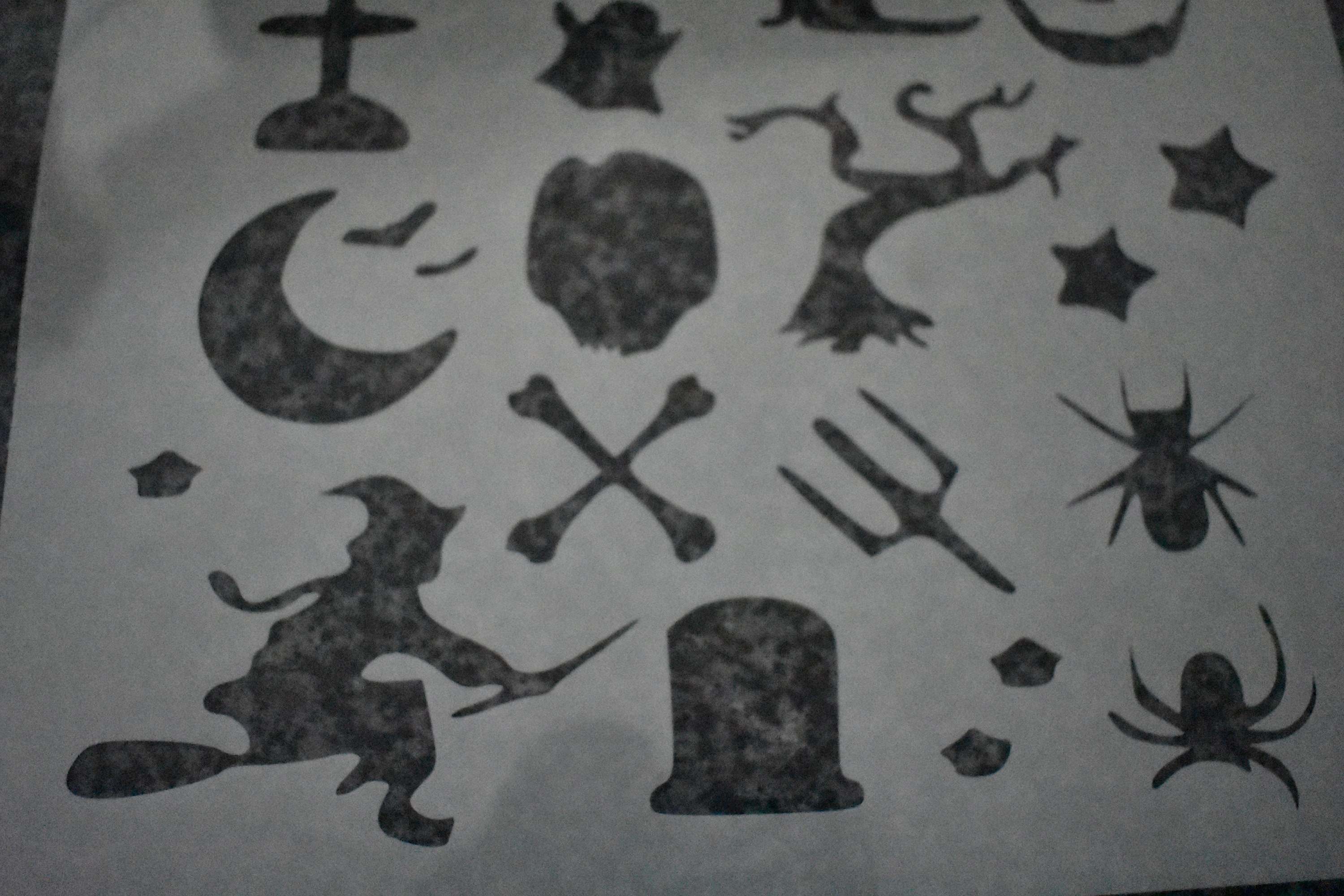 Face Body Painting Stencils Tattoo Henna Glitter Halloween Themed Grave ...