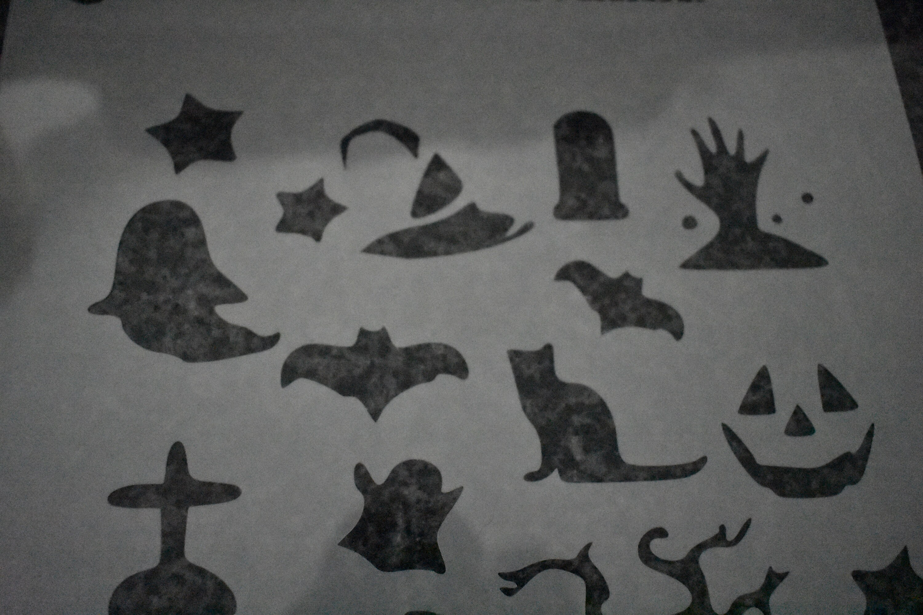 Face Body Painting Stencils Tattoo Henna Glitter Halloween Themed Grave ...