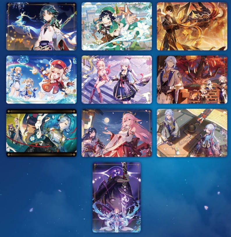 Genshin Impact TCG Metal Card Pack BANDAI Series 2 - Etsy UK