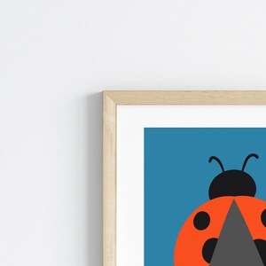 L is for Ladybug Children’s Illustrated Alphabet Print, Digital ...
