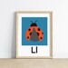 L is for Ladybug Children’s Illustrated Alphabet Print, Digital ...