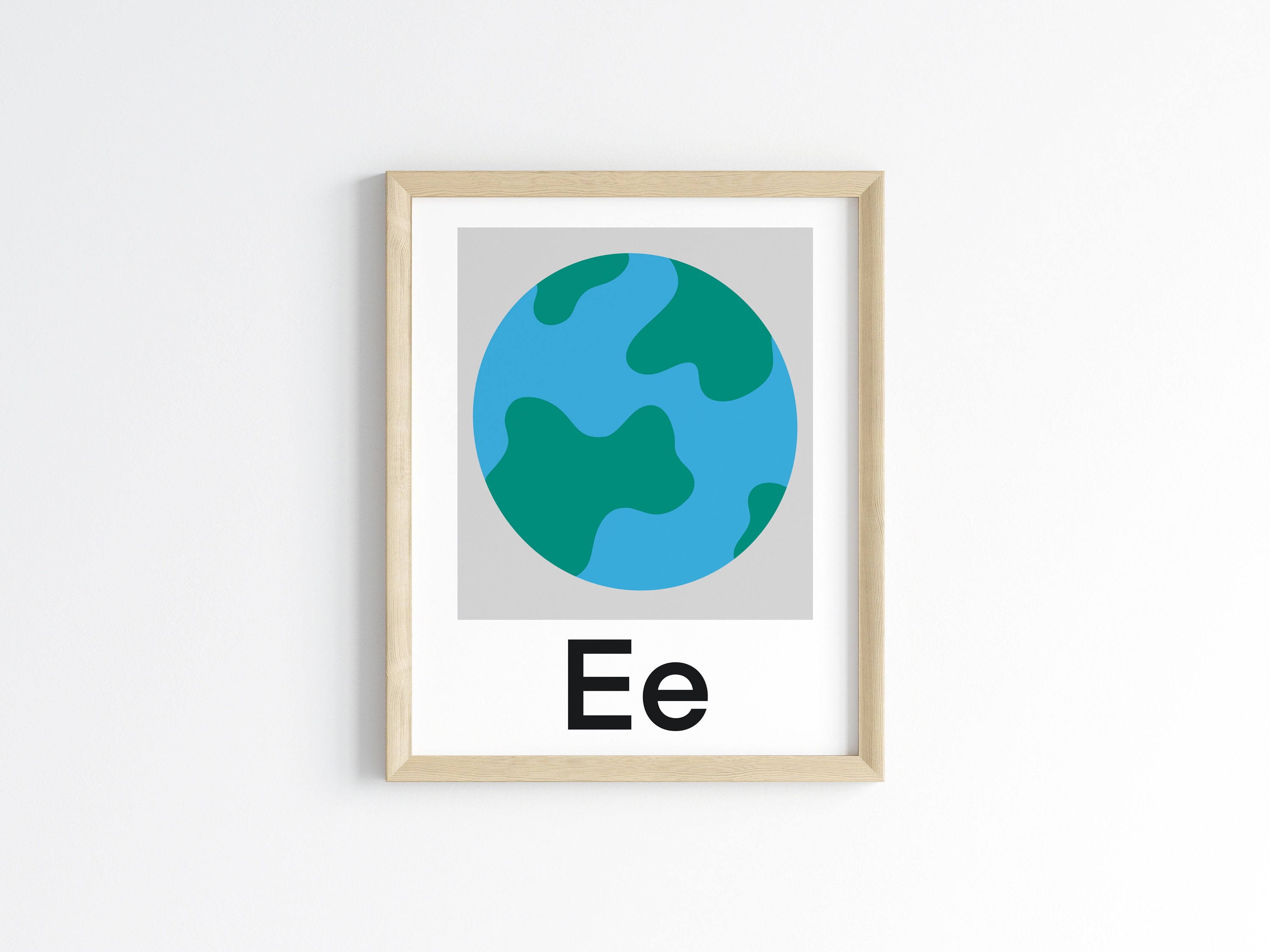 E is for Earth Children’s Illustrated Alphabet Print, Digital Download ...