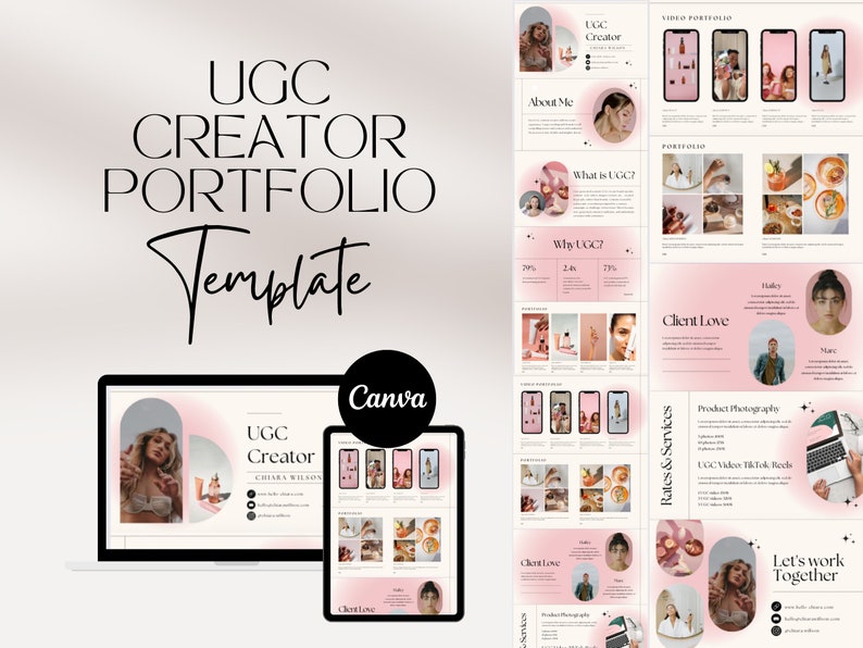 UGC Portfolio | UGC Template | UGC Media Kit | Ugc Portfolio Template ...