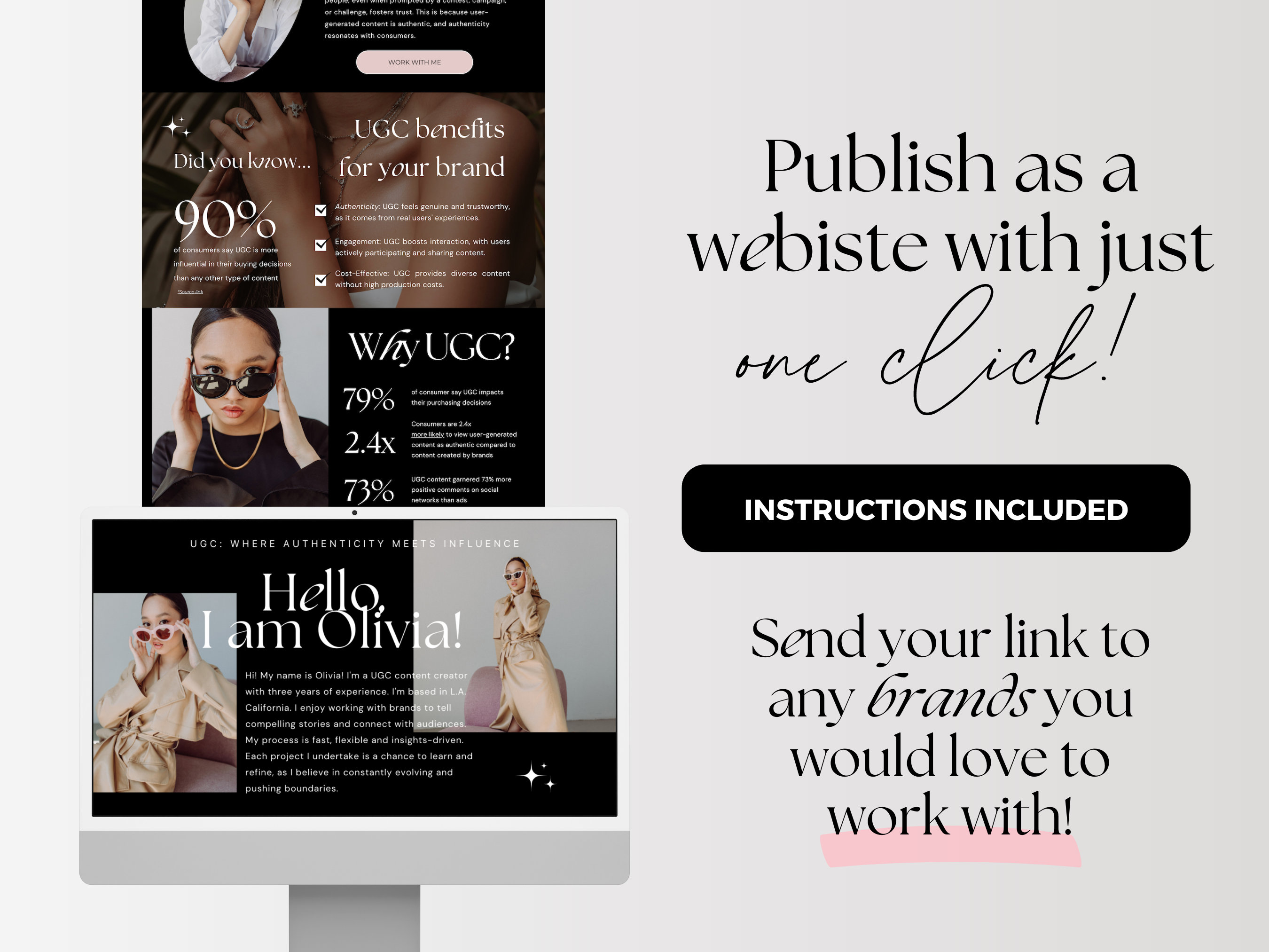 UGC Portfolio | Deluxe UGC Template | UGC Portfolio Template | Ugc ...