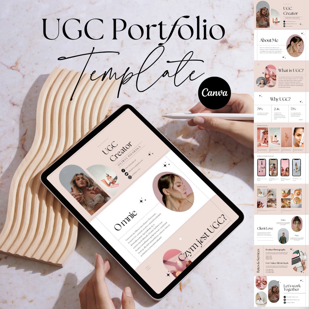 UGC Portfolio UGC Template UGC Portfolio Template Ugc - Etsy