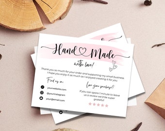 EDITABLE Business Thank You Card Printable Thanks for Your - Etsy