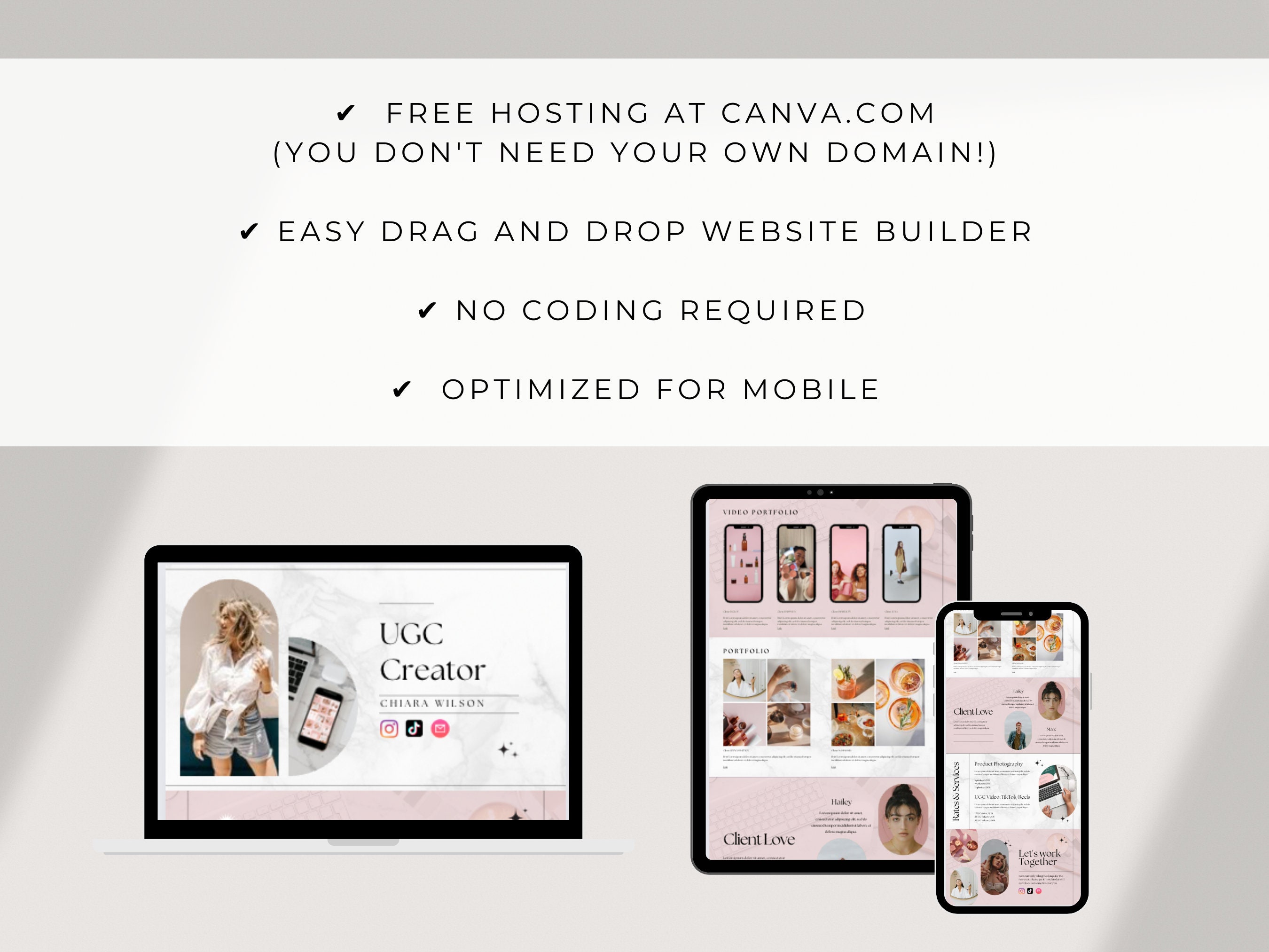 UGC Portfolio | UGC Template | UGC Media Kit | Ugc Creator | Ugc ...