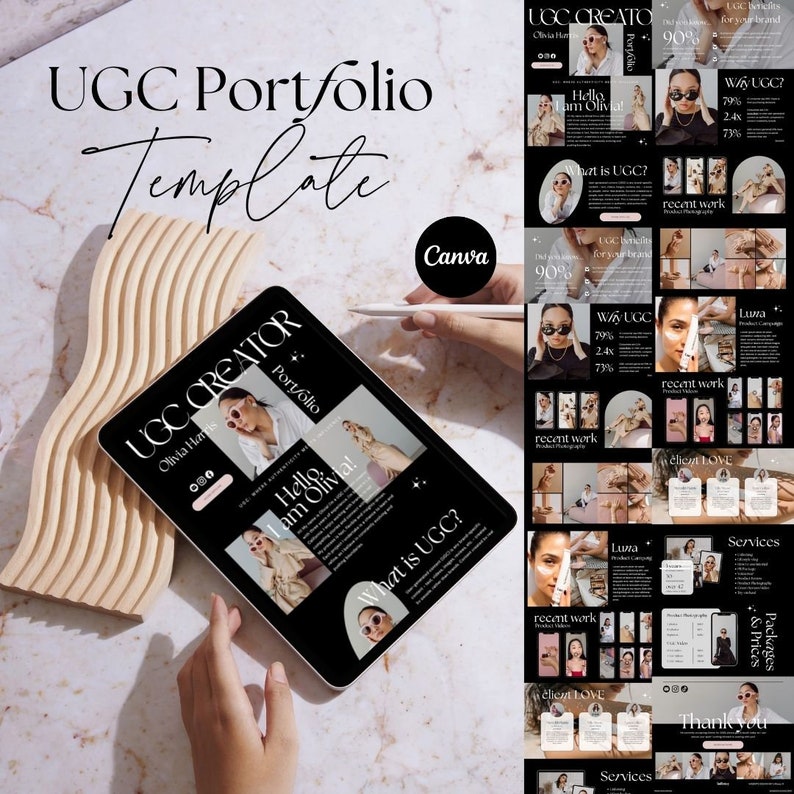 UGC Portfolio | Deluxe UGC Template | UGC Portfolio Template | Ugc ...