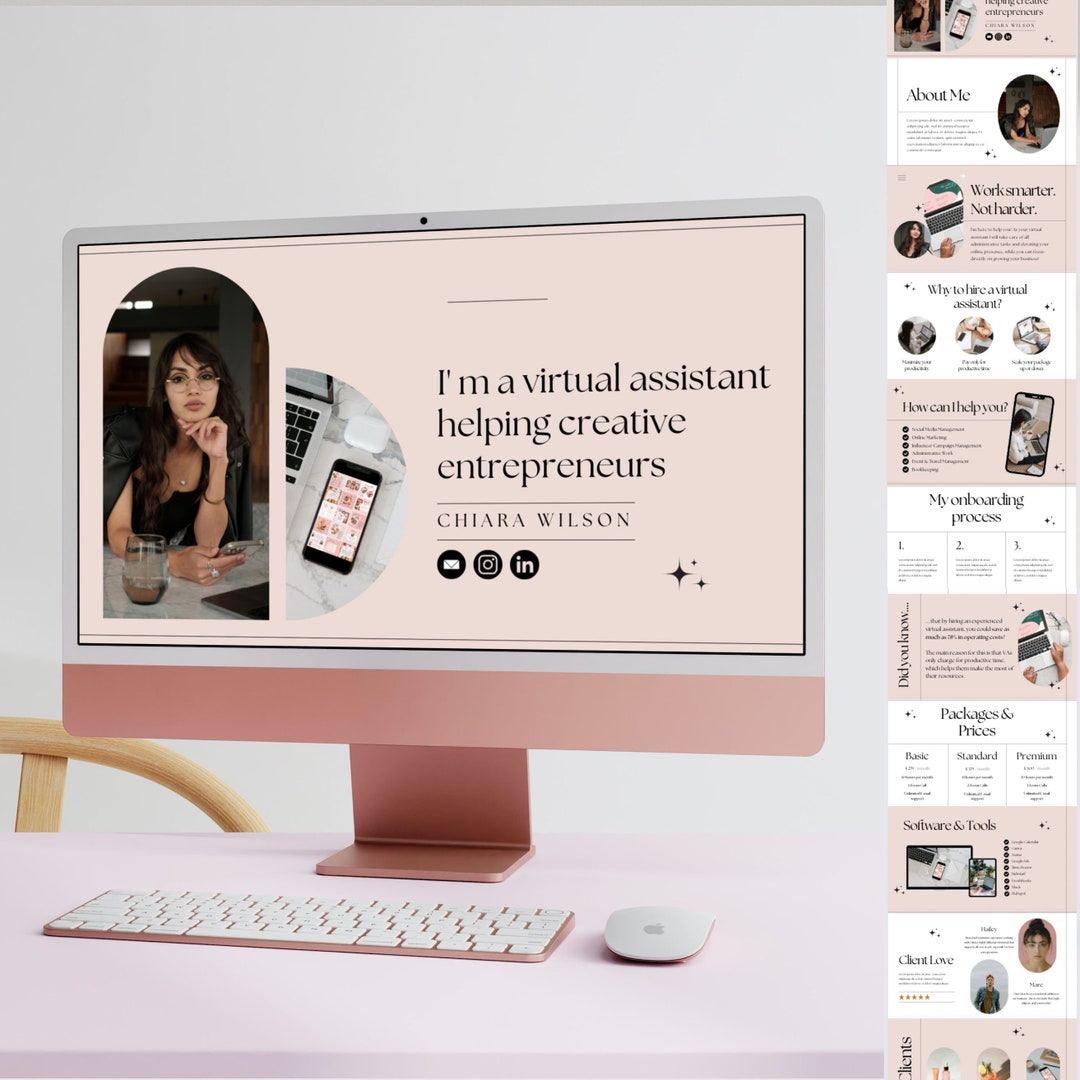 Canva Website for Virtual Assistants | Virtual Assistant Website ...