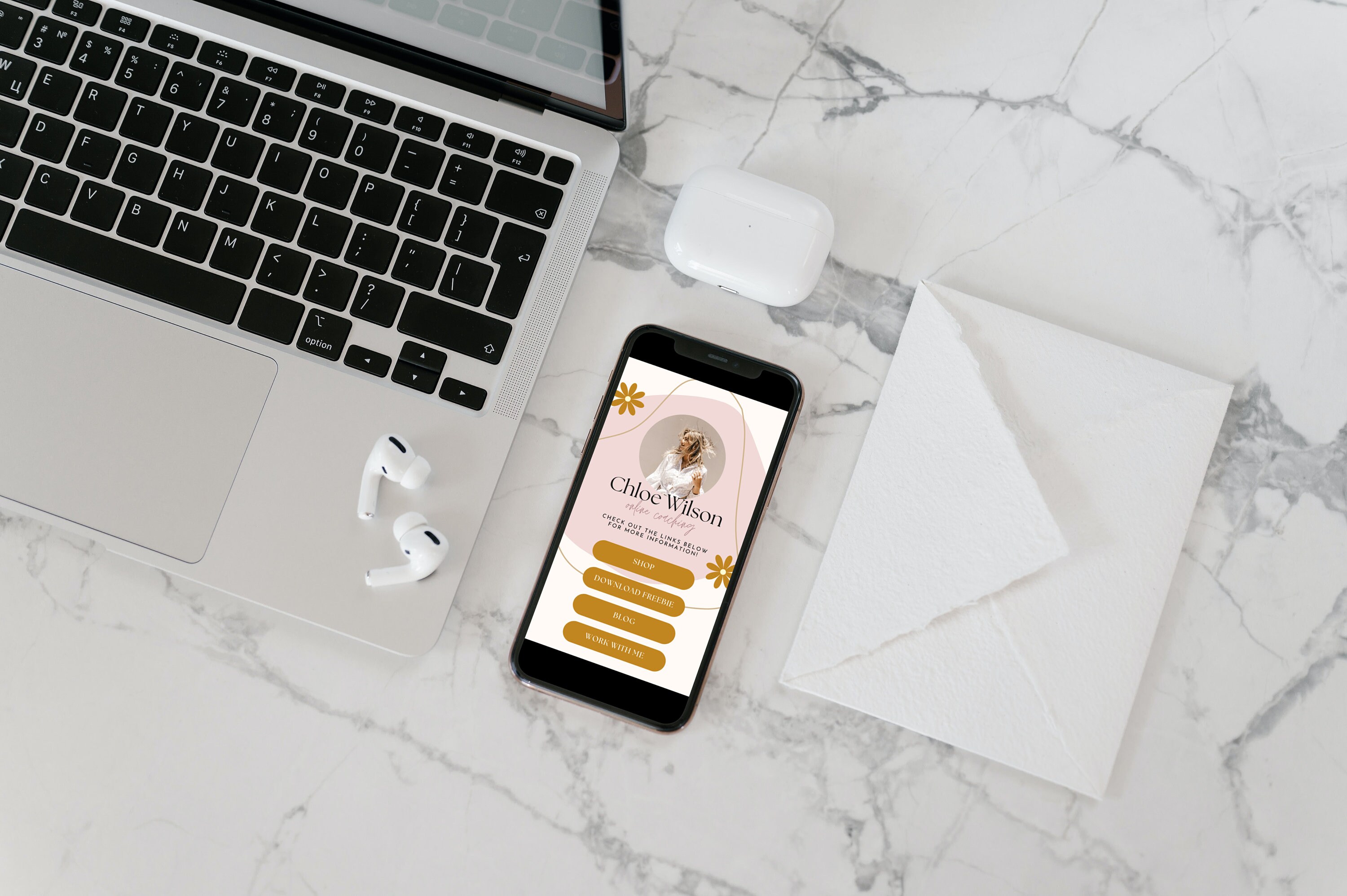 Link in Bio Template | Bio Link Website | Link in Bio Tiktok | Linktree ...