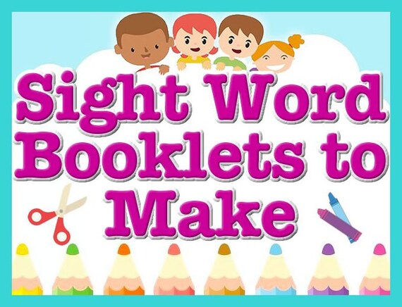 Sight Word Booklets to Make Fun Kindergarten to 1st Grade - Etsy