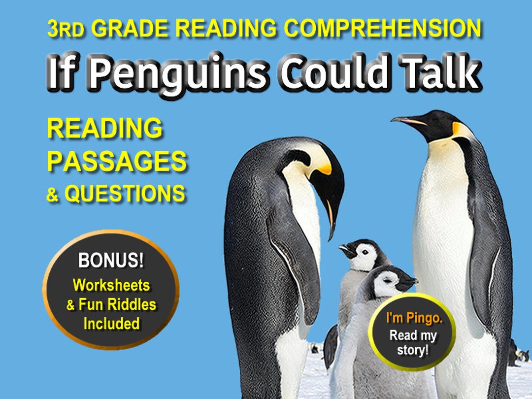 Penguins! 3rd Grade Reading Comprehension and Worksheets - Etsy