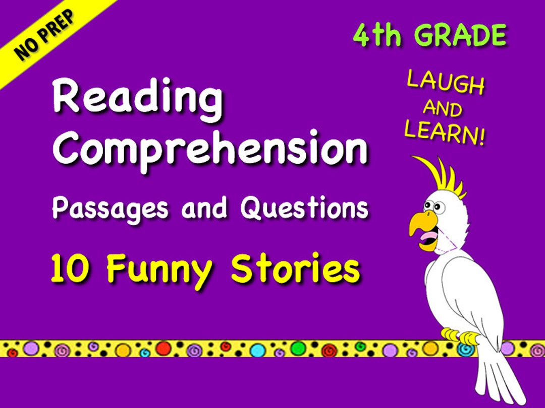 4th Grade Reading Comprehension Funny Stories - Etsy