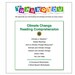 Climate Change Reading Comprehension for 5th Grade and Up - Etsy