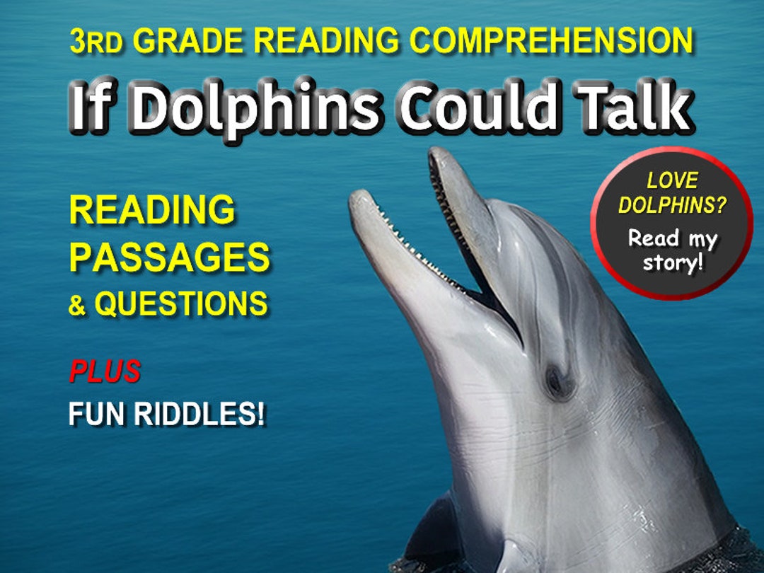 All About Dolphins 3rd Grade Reading Comprehension - Etsy
