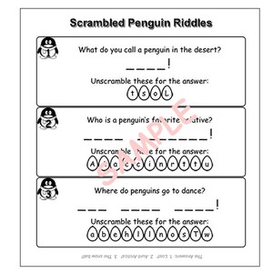 Penguins! 3rd Grade Reading Comprehension and Worksheets - Etsy