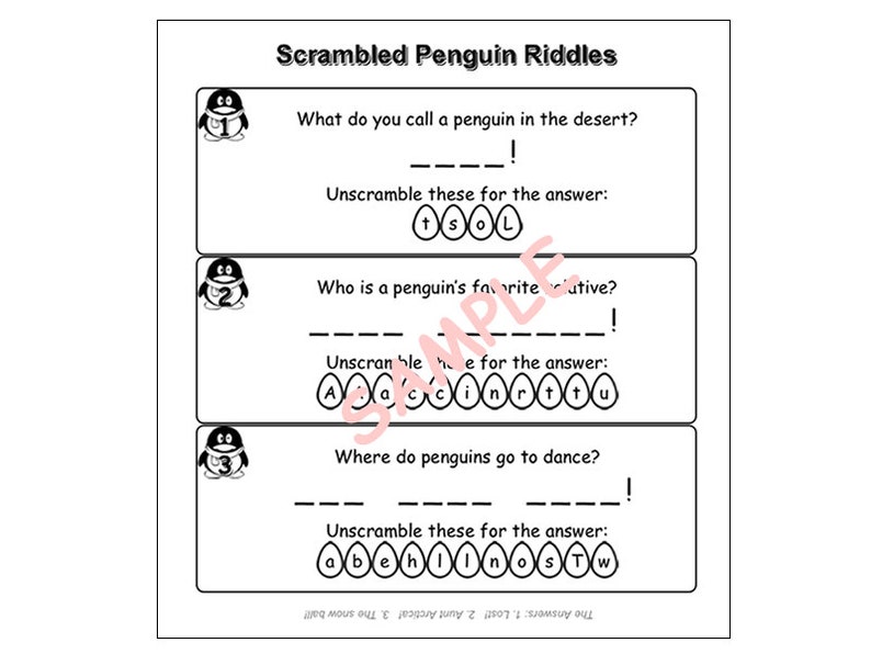 Penguins! 3rd Grade Reading Comprehension and Worksheets - Etsy