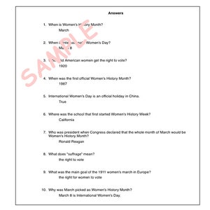 Women’s History Reading Comprehension Passages With Questions - Etsy