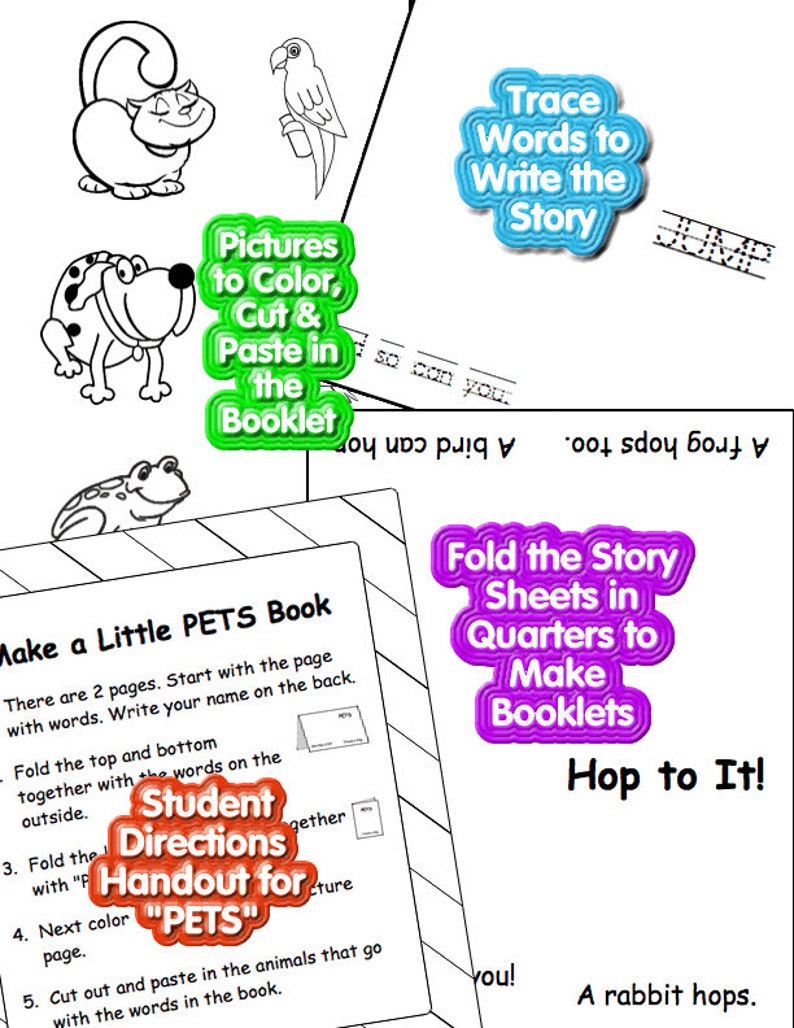 Sight Word Booklets to Make, Fun Kindergarten to 1st Grade Printable ...